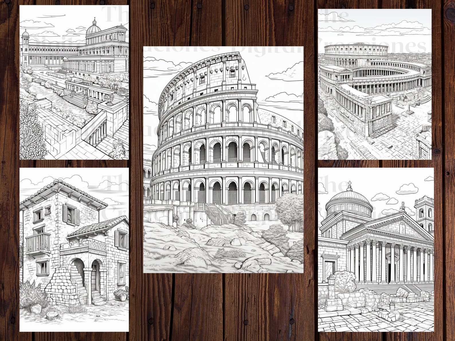 25 Ancient Rome Coloring Book | Adults Kids Coloring Pages| Instant ...