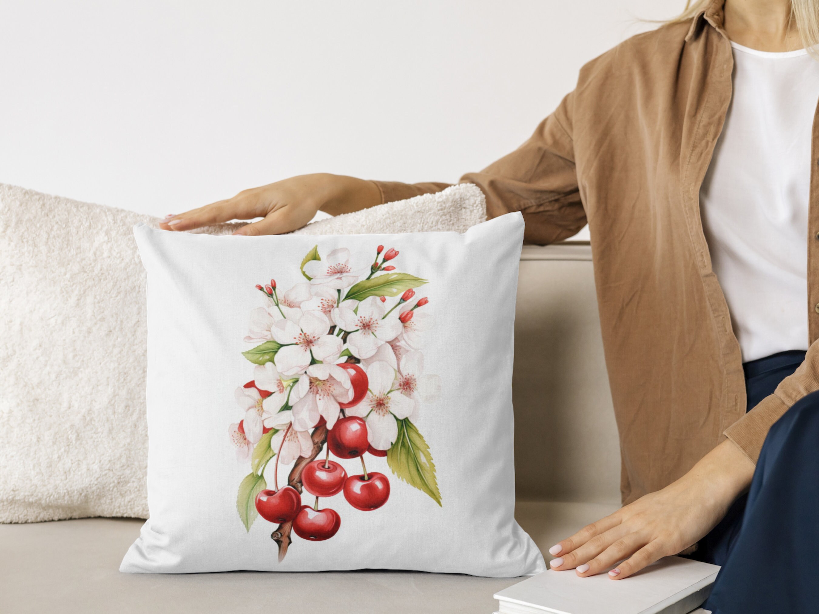 Cherry Clipart bundle-watercolor Clipart-40 Images Bundle PNG Format ...