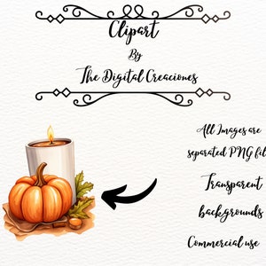Pumpkin Spice Clipart Bundle-pumpkin Coffee Autumn-40 Images PNG Format ...