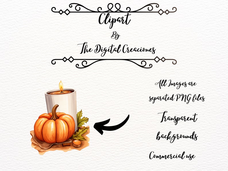Pumpkin Spice Clipart Bundle-pumpkin Coffee Autumn-40 Images PNG Format ...