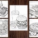 American Food Coloring Book 25 Adults and Kids Printable Coloring Books ...