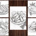 American Food Coloring Book 25 Adults and Kids Printable Coloring Books ...