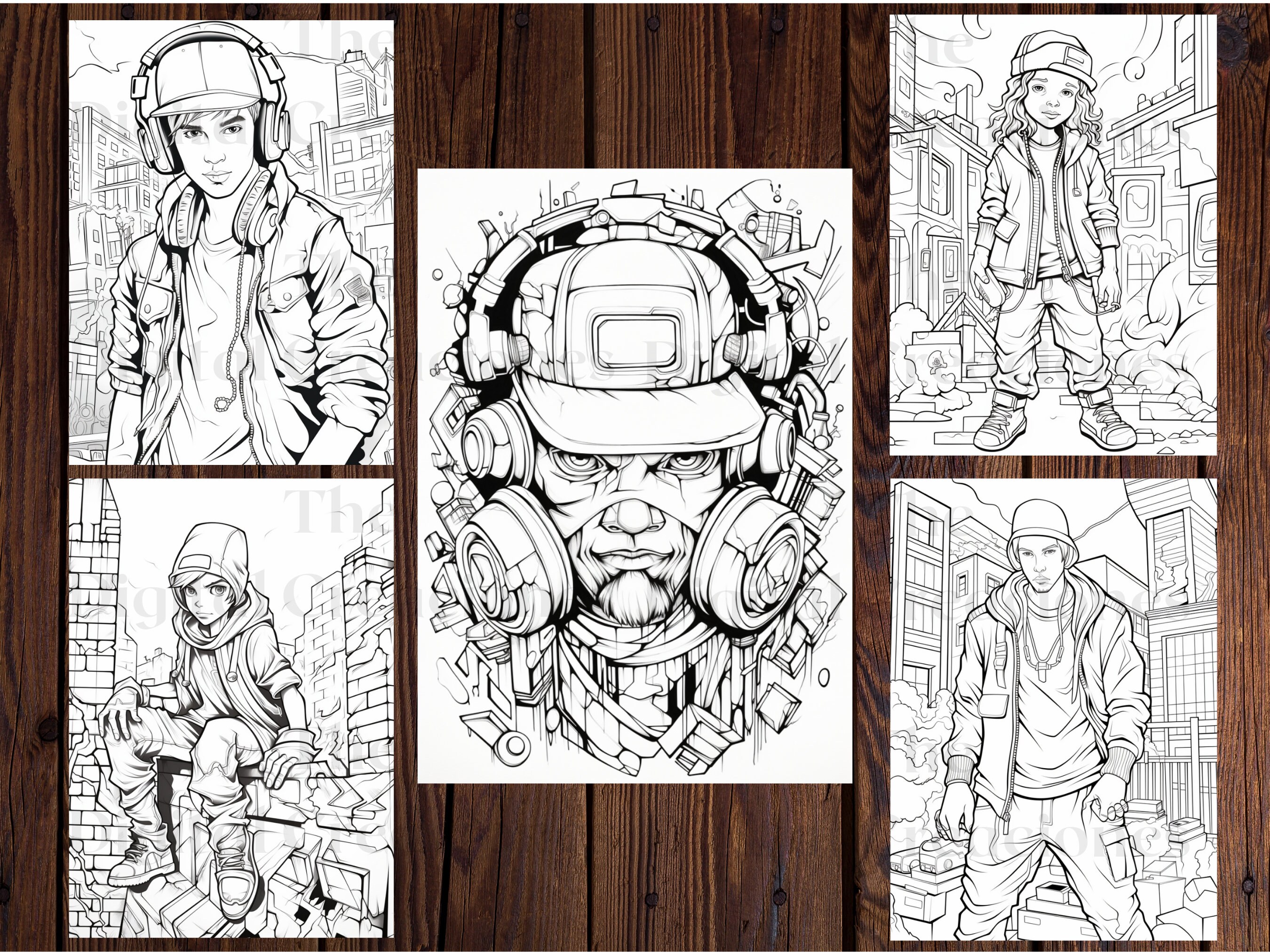 Cool Guys Coloring Book 25 Adults and Kids Printable - Etsy
