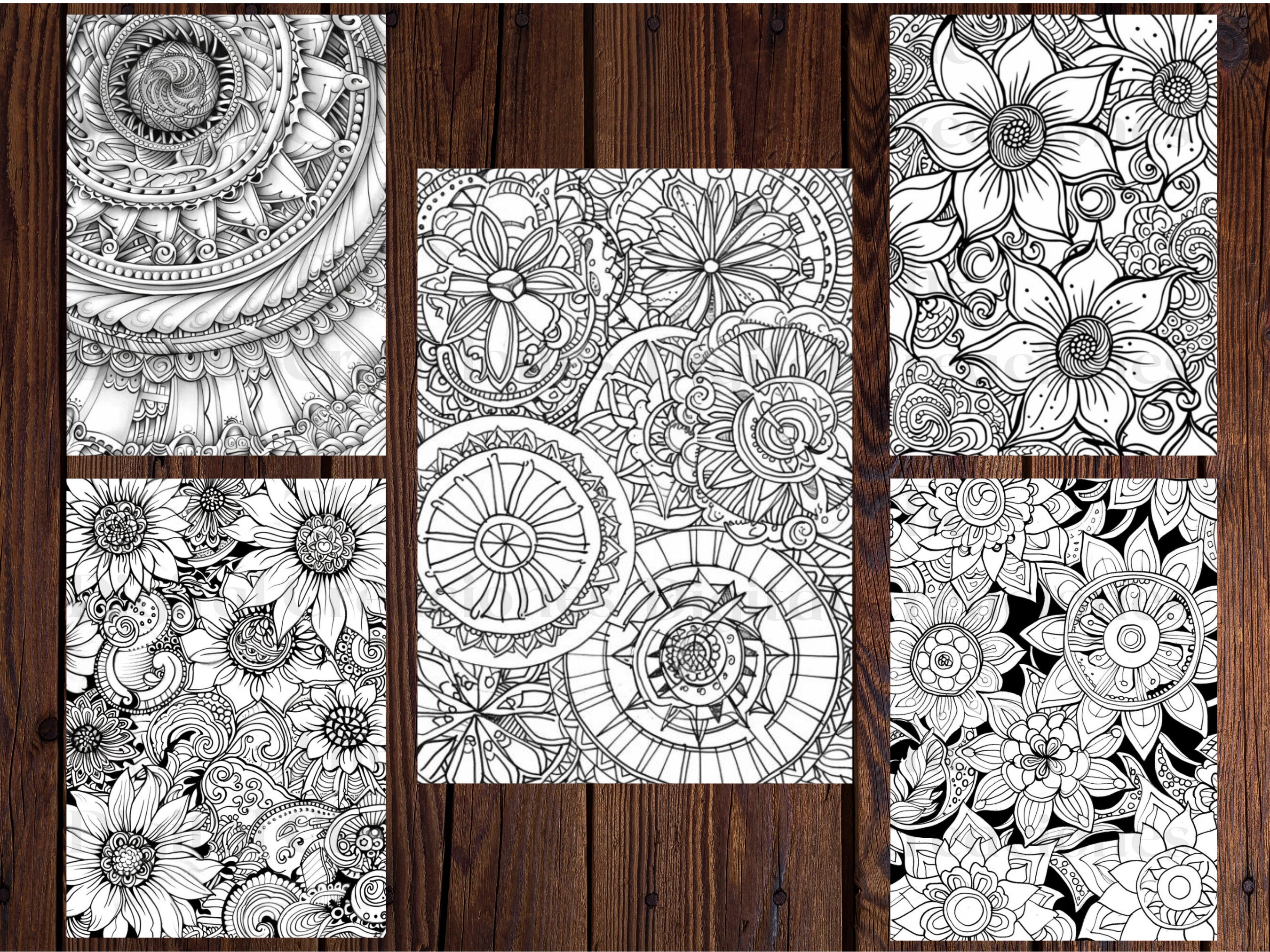 40 Relaxing Patterns Coloring Pages for All Ages Digital and Printable ...