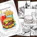 American Food Coloring Book 25 Adults and Kids Printable Coloring Books ...