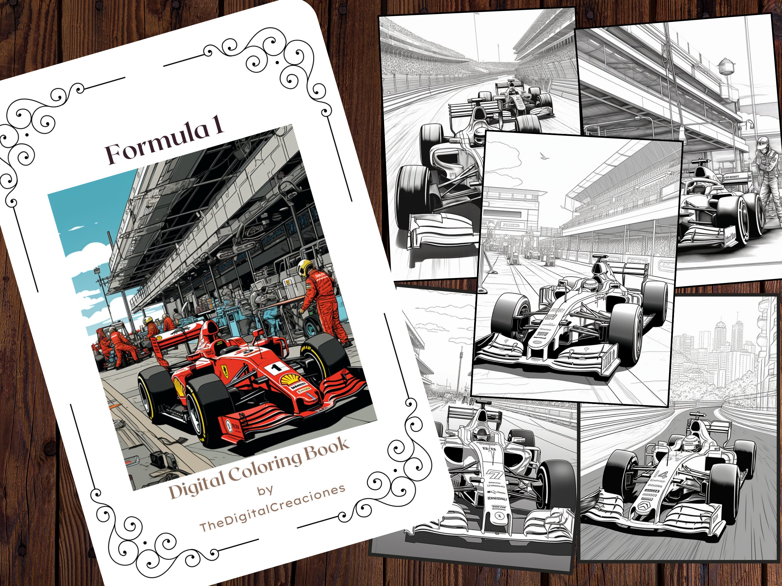25 Formula 1 Coloring Book Super Car Coloring car Racing printable ...