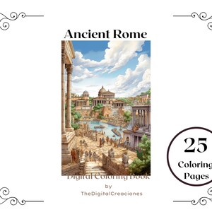 25 Ancient Rome Coloring Book | Adults Kids Coloring Pages| Instant ...