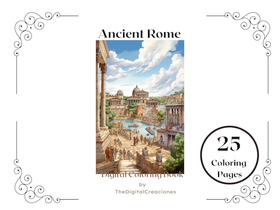Un Libro Para Colorear De La Antigua Roma 1000x1000