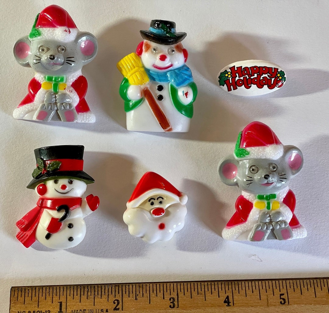 Vintage Christmas Brooches Christmas Mouse Brooch Santa Mouse Brooch ...