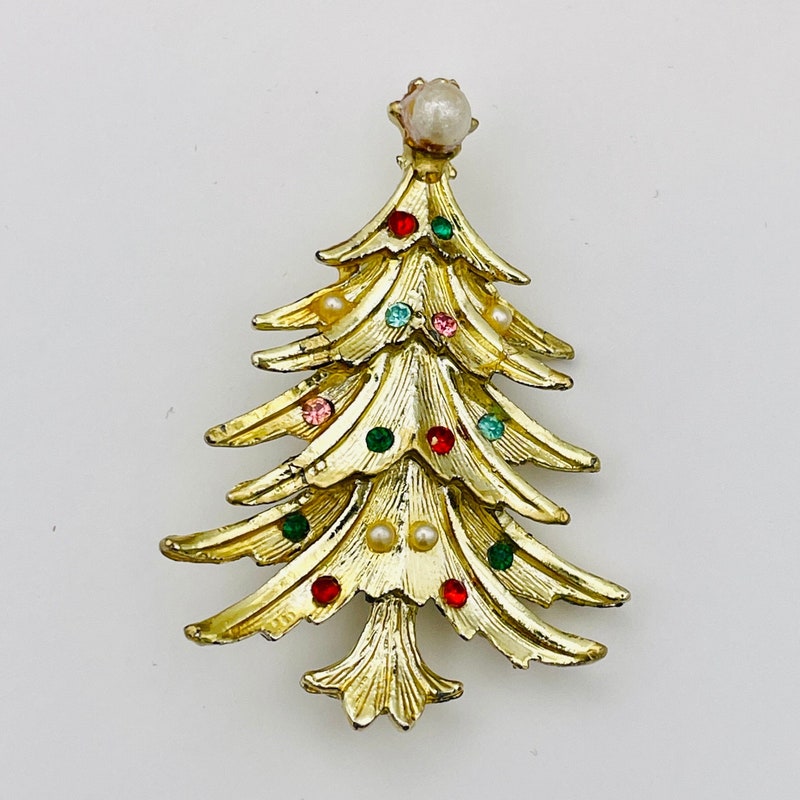 Christmas Tree Brooch - Etsy