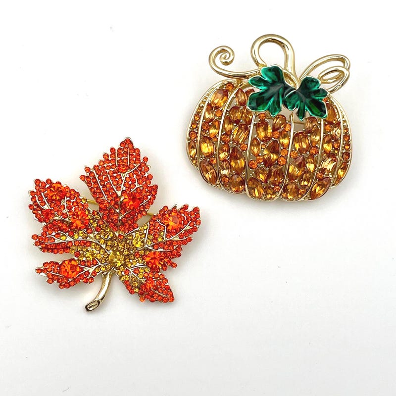 Autumn Leaf Brooch - Etsy