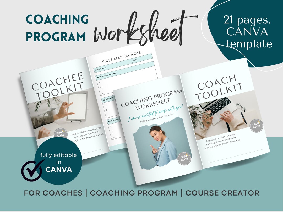 Coaching Worksheet Template Coaching Toolkit Life Coach Program ...