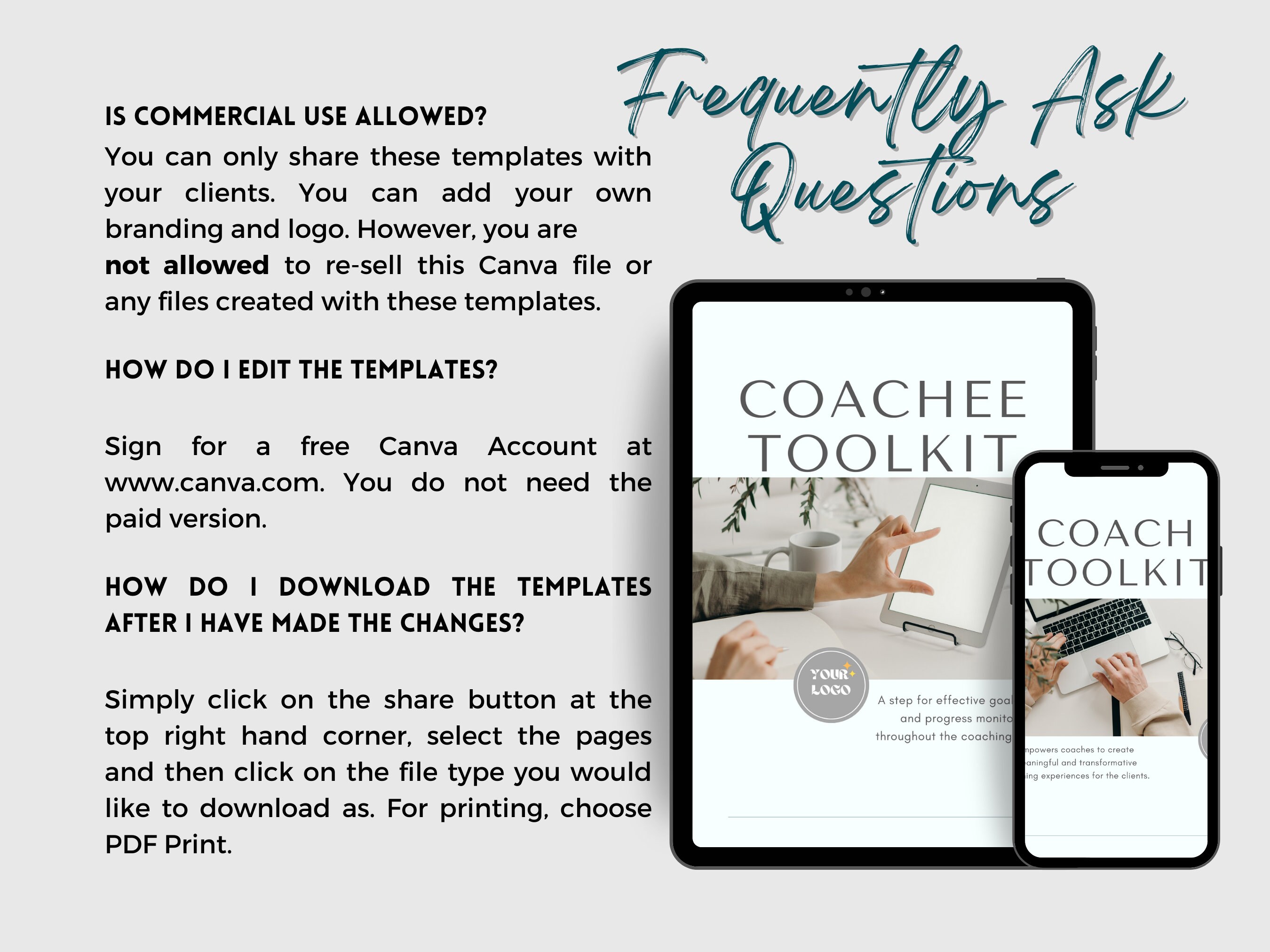 Coaching Worksheet Template Coaching Toolkit Life Coach - Etsy