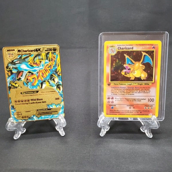 Charizard Ex Gold - Etsy