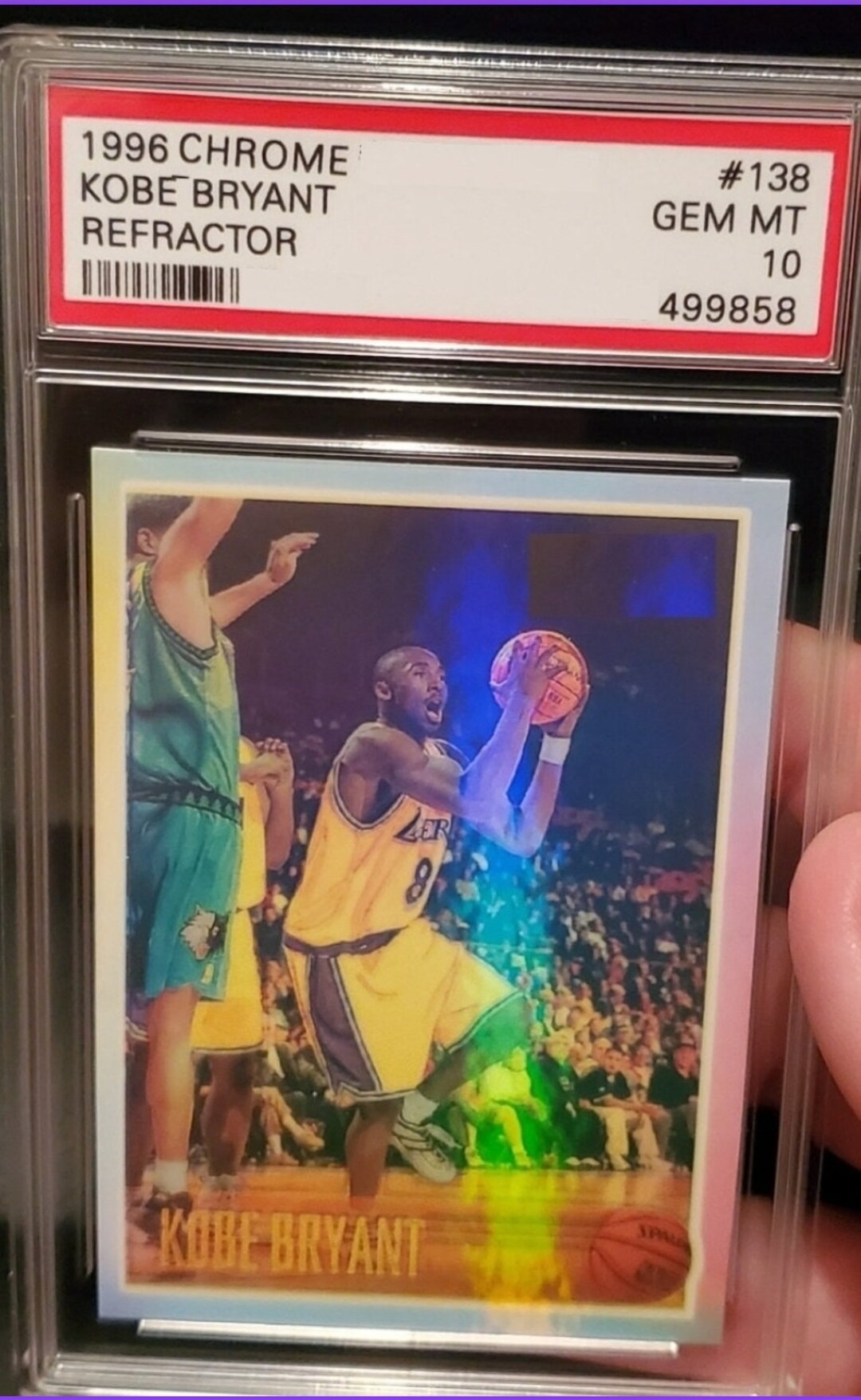 1996 Chrome Refractor 138 Kobe Bryant 10 Rookie Rc Proxy 10 - Etsy