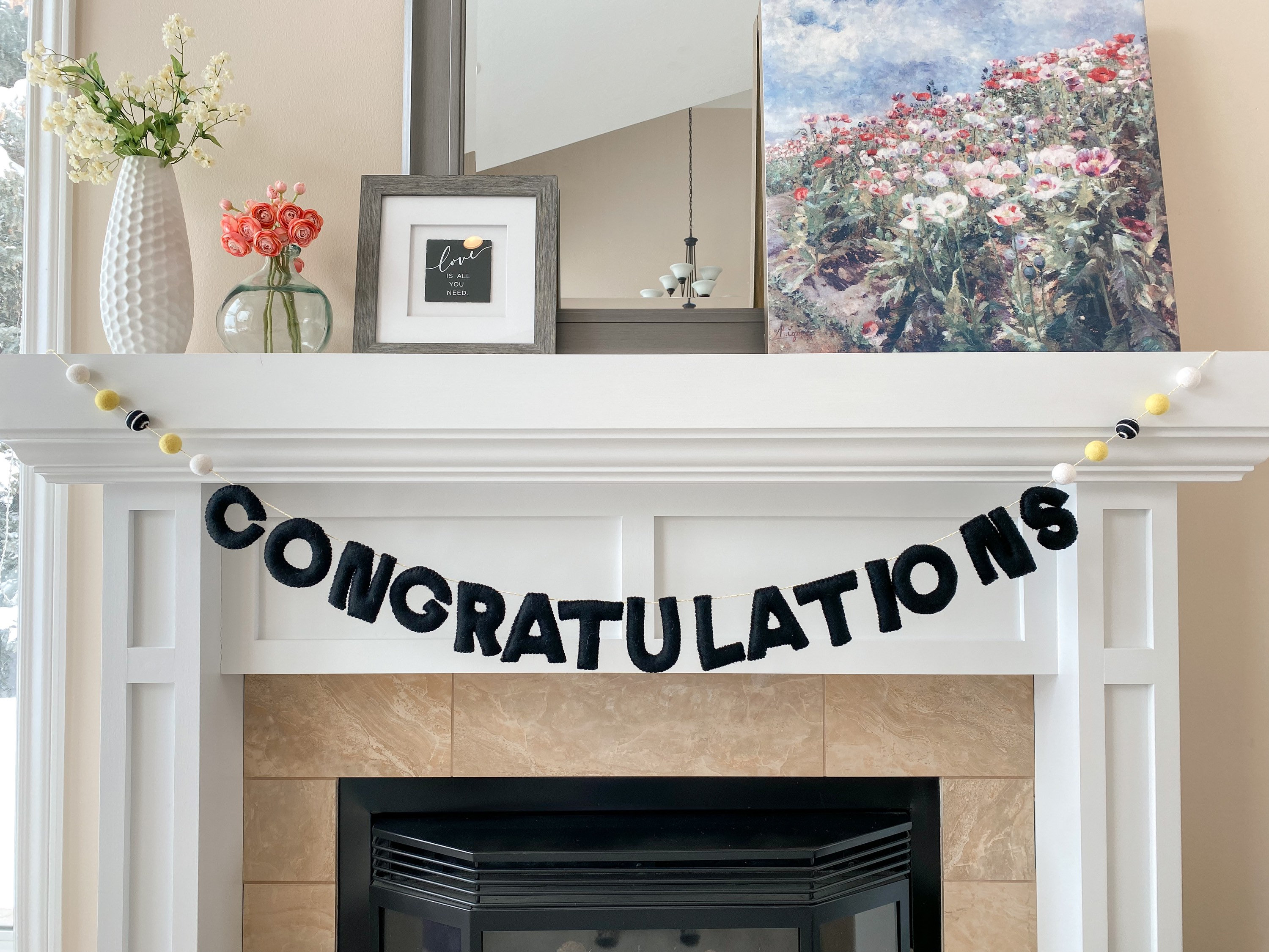 Congratulations Felt Garland Party Garland Graduation - Etsy