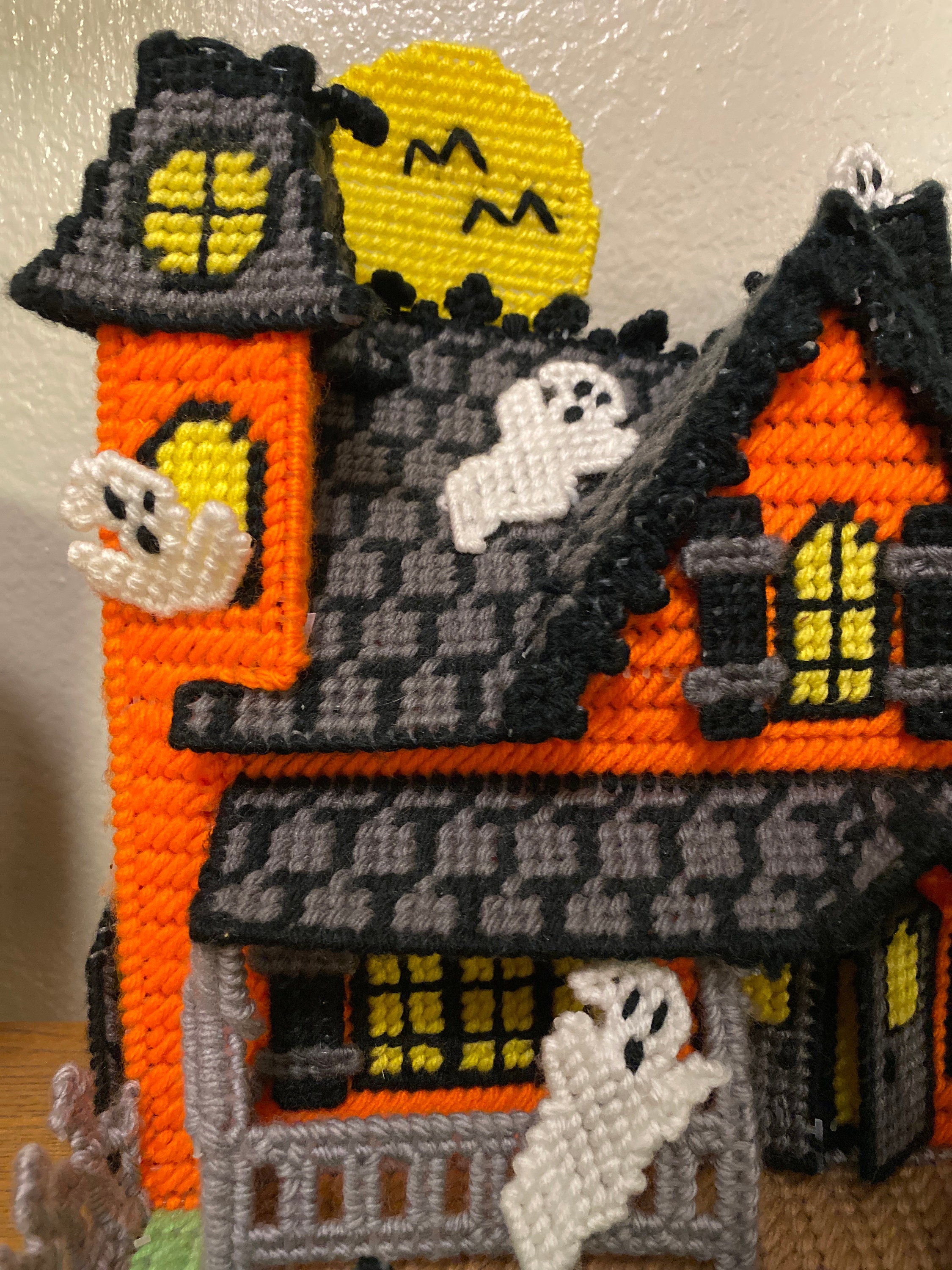 Completed Bucilla Haunted House Candy Holder - Etsy