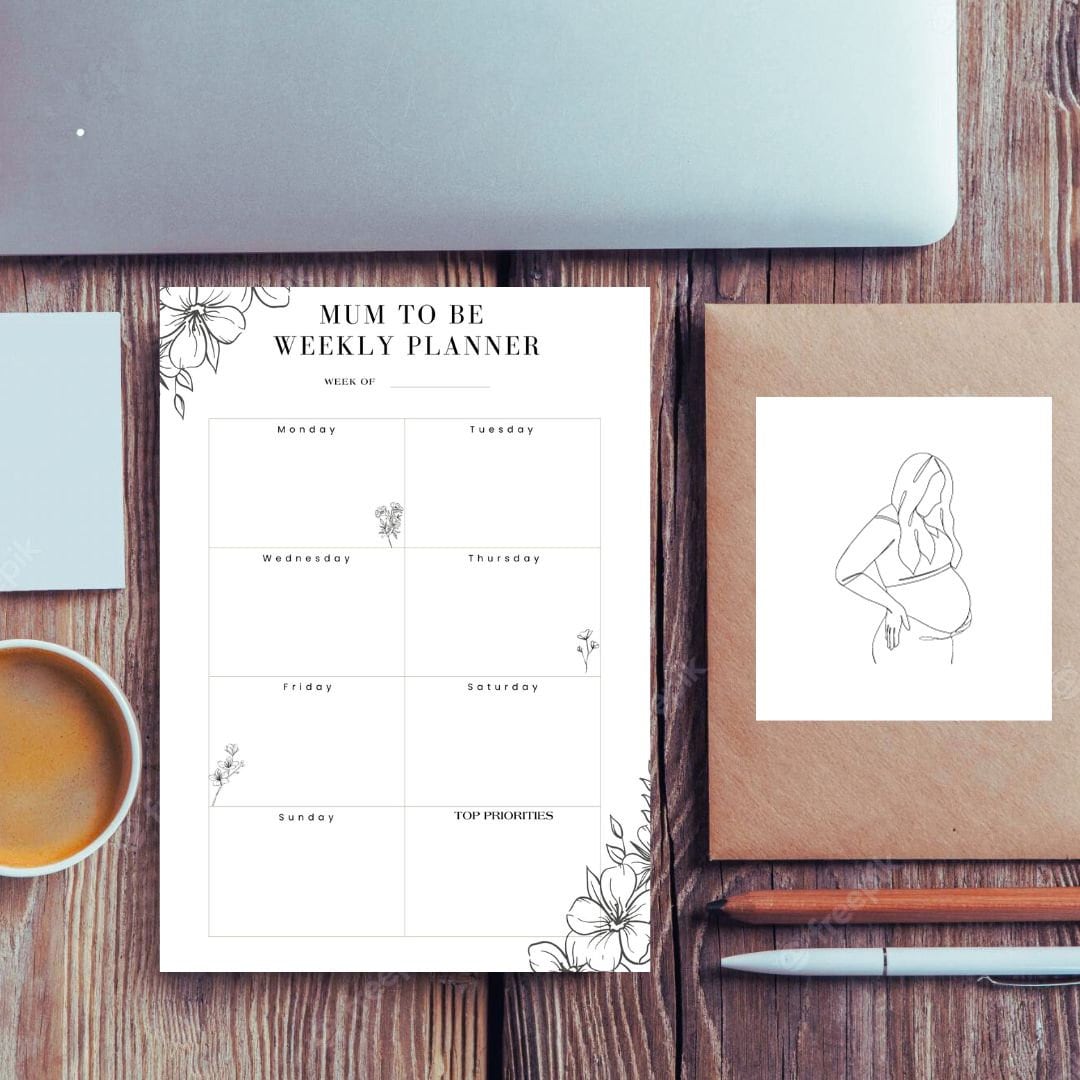 PRINTABLE Mum to Be Weekly Planner, Weekly Planner, Busy Mums, Mama to ...
