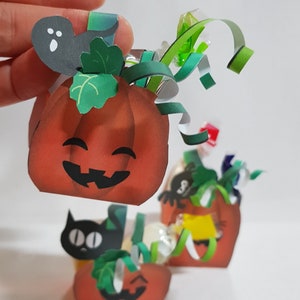 Halloween Treat Boxes, Digital Download Paper Toy, Paper Craft for Kids ...