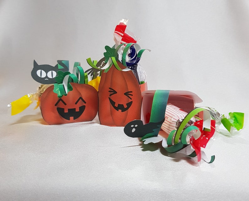 Halloween Treat Boxes, Digital Download Paper Toy, Paper Craft for Kids ...