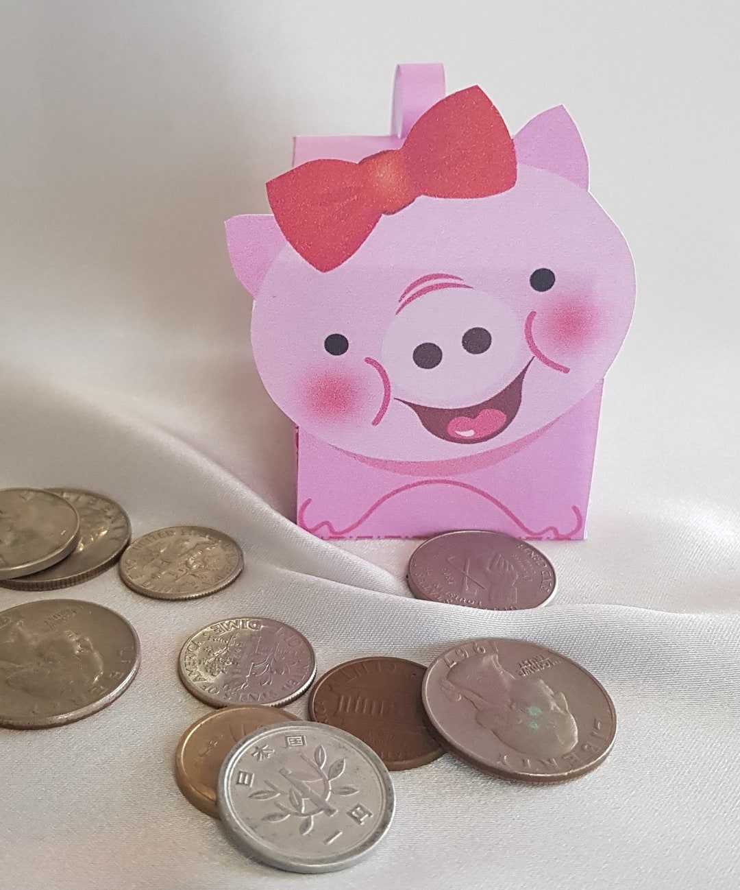 Piggy Bank, Paper Toy, Kids' Crafts - Etsy