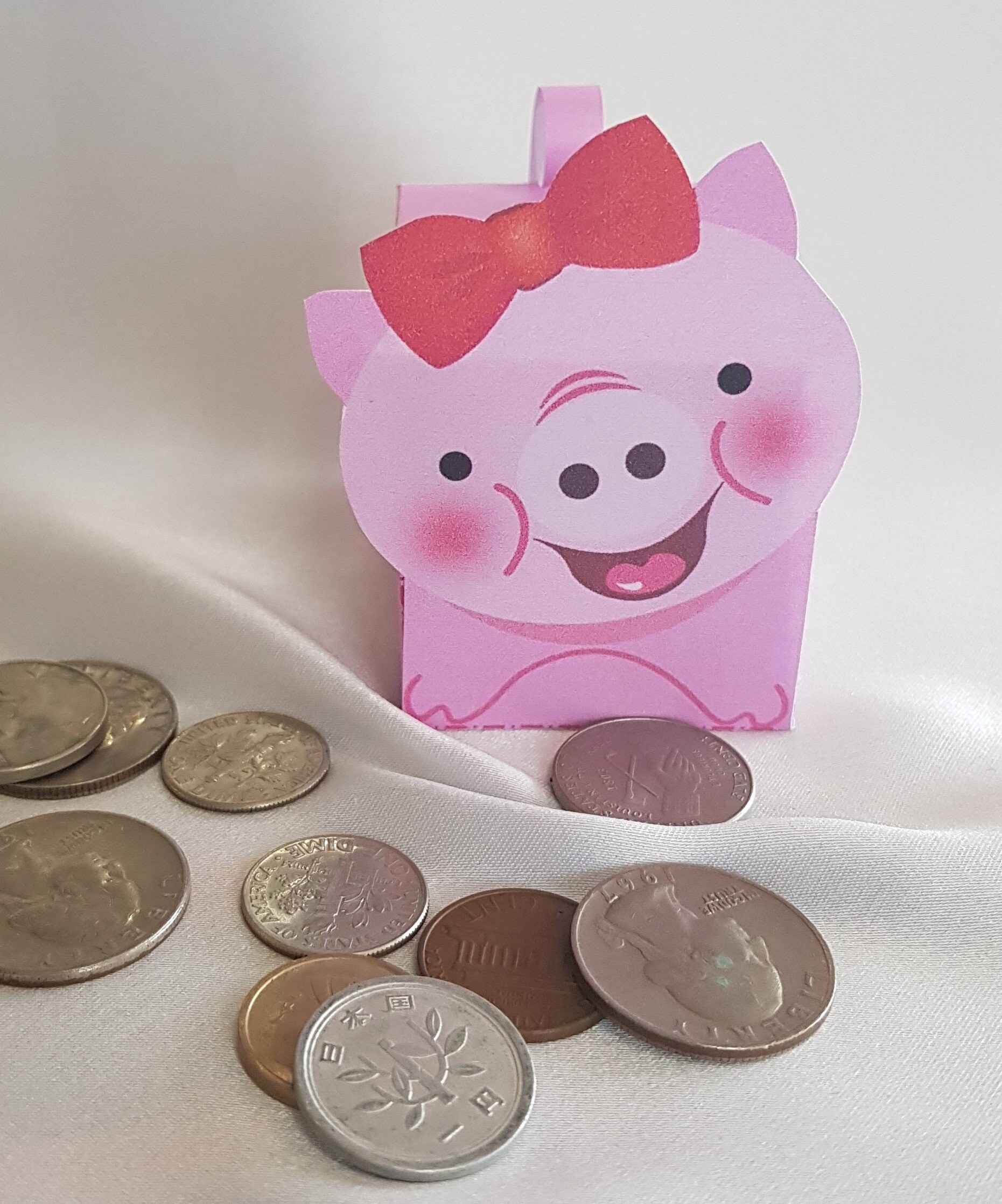 Piggy Bank, Paper Toy, Kids' Crafts - Etsy