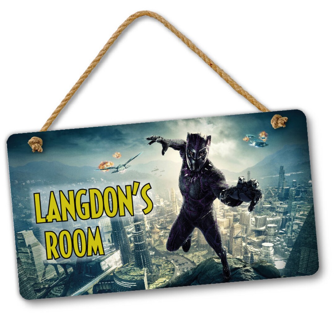 Kids Personalized Superhero Bedroom Door Sign - Etsy