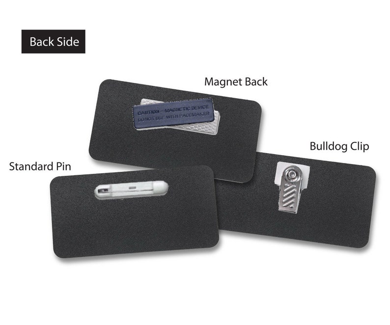 Chalkboard Reusable Name Tags - 1.5" X 3" - Name Badge, Black Tag ...