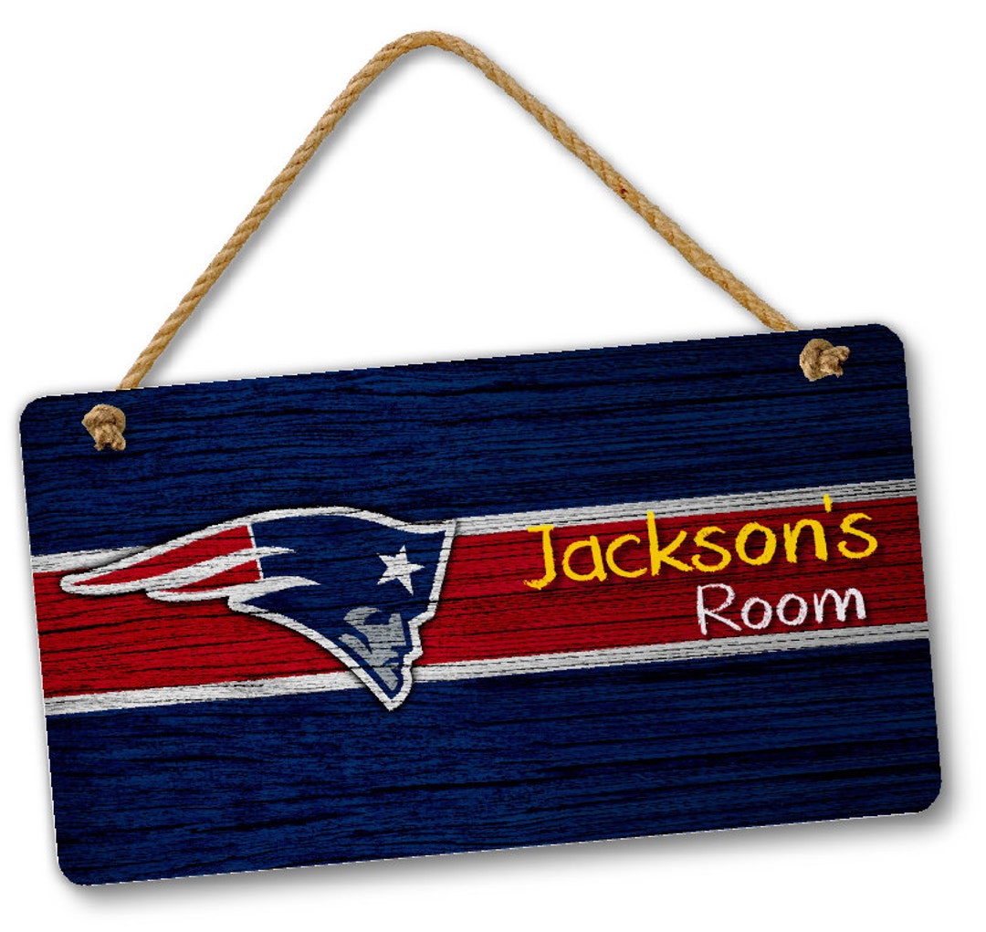 Personalized Name NFL Football New England Patriots Bedroom Door and ...
