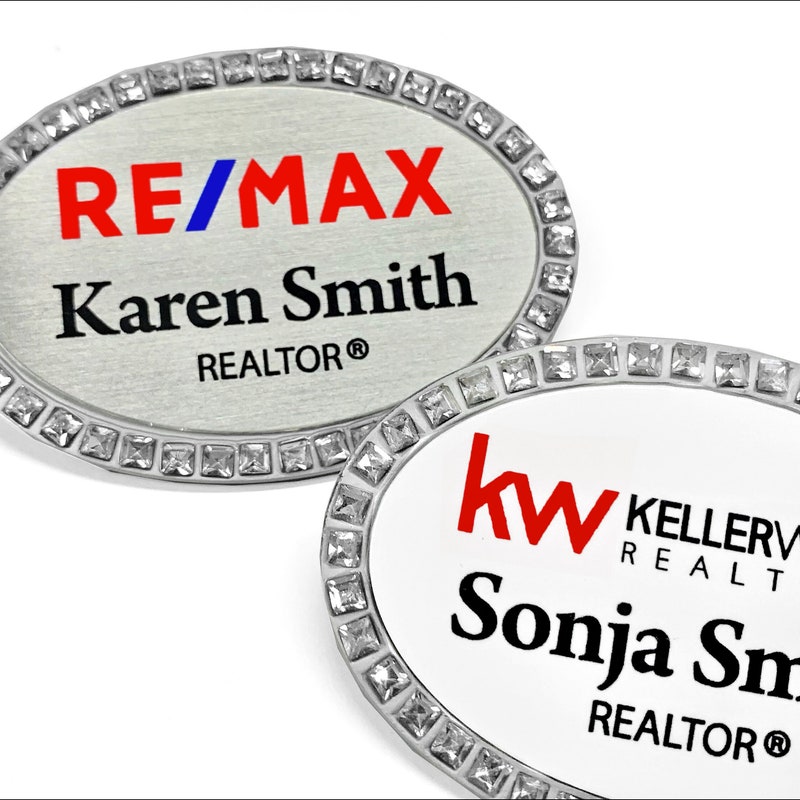 Sparkly Magnetic Name Tags - Etsy