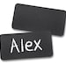 Set of 10 Chalkboard Magnetic Name Tags. Reusable Name Badges. - Etsy