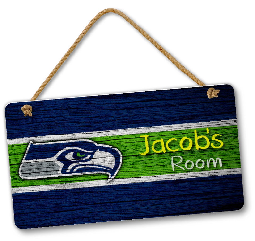 Personalized Name NFL Football Seattle Seahawks Bedroom Door and Wall ...