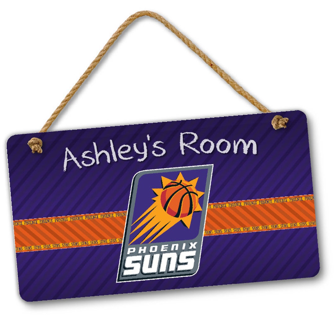 Personalized Name NBA Basketball Phoenix Suns Bedroom Door and Wall ...