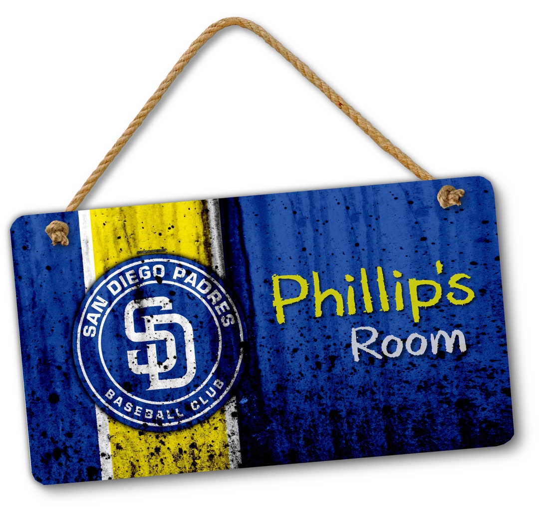Personalized Name San Diego Padres Bedroom Door and Wall Sign, Custom ...