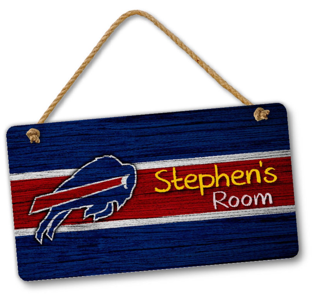 Personalized Name NFL Buffalo Bills Bedroom Door and Wall Hanging Sign ...
