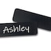 Chalkboard Reusable Name Tags - 1" X 3", Name Badge, Black Tag, Chalk ...