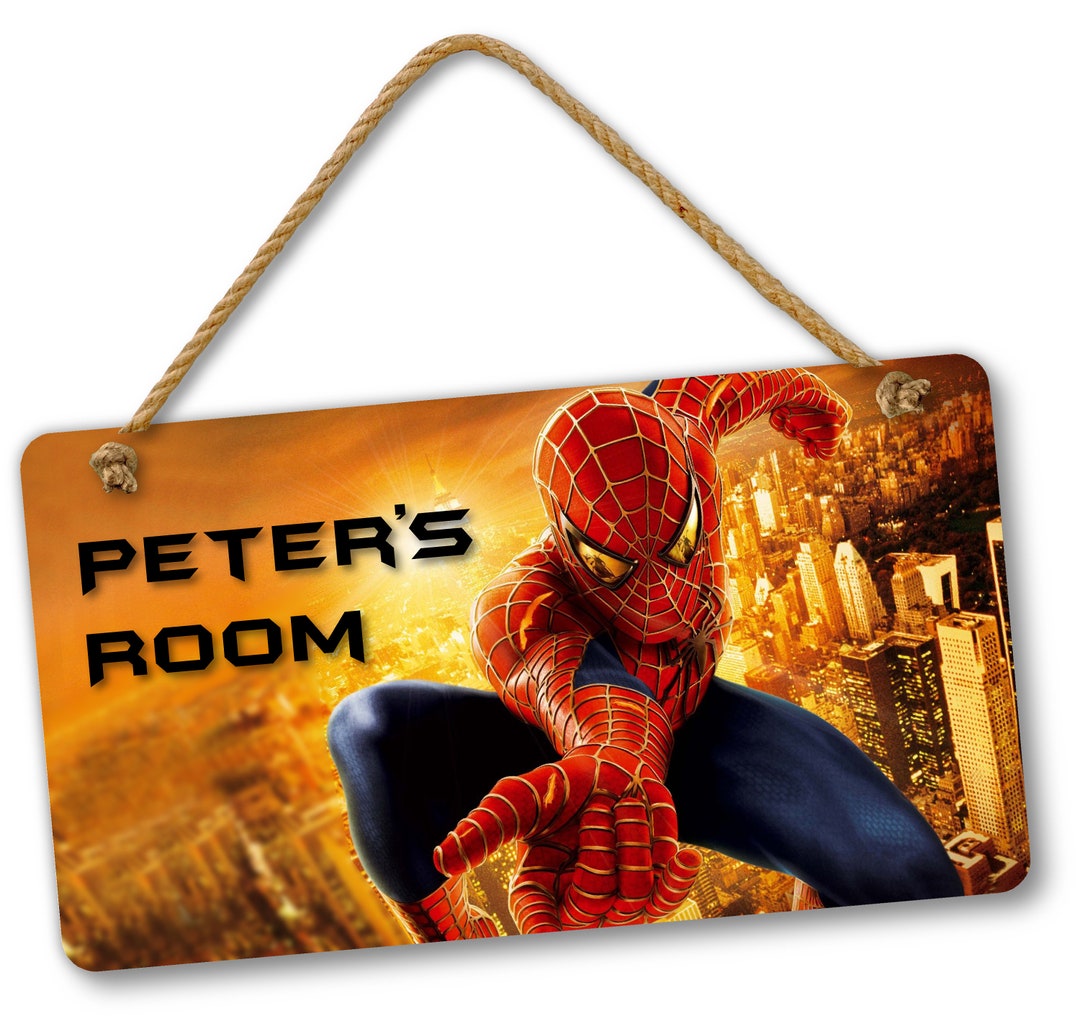 Kids Personalized Name Superhero Bedroom Door and Wall Hanging Sign ...
