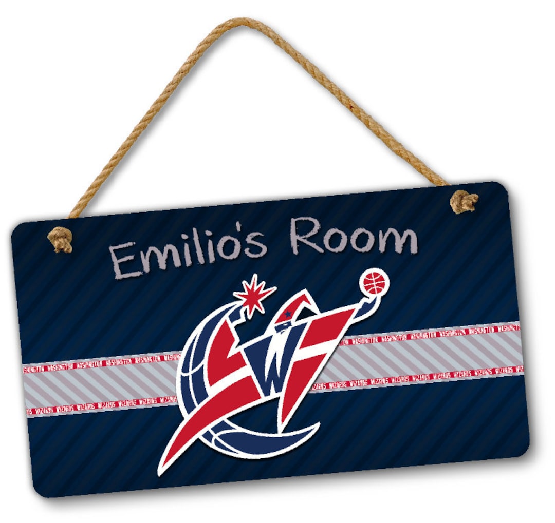 Personalized Name NBA Basketball Washington Wizards Bedroom Door and ...