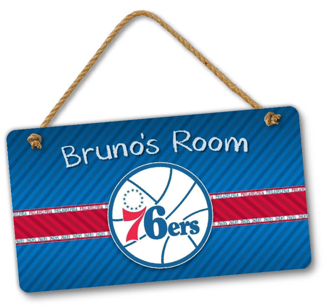 Personalized NBA Name Basketball Philadelphia 76ers Bedroom Door and ...