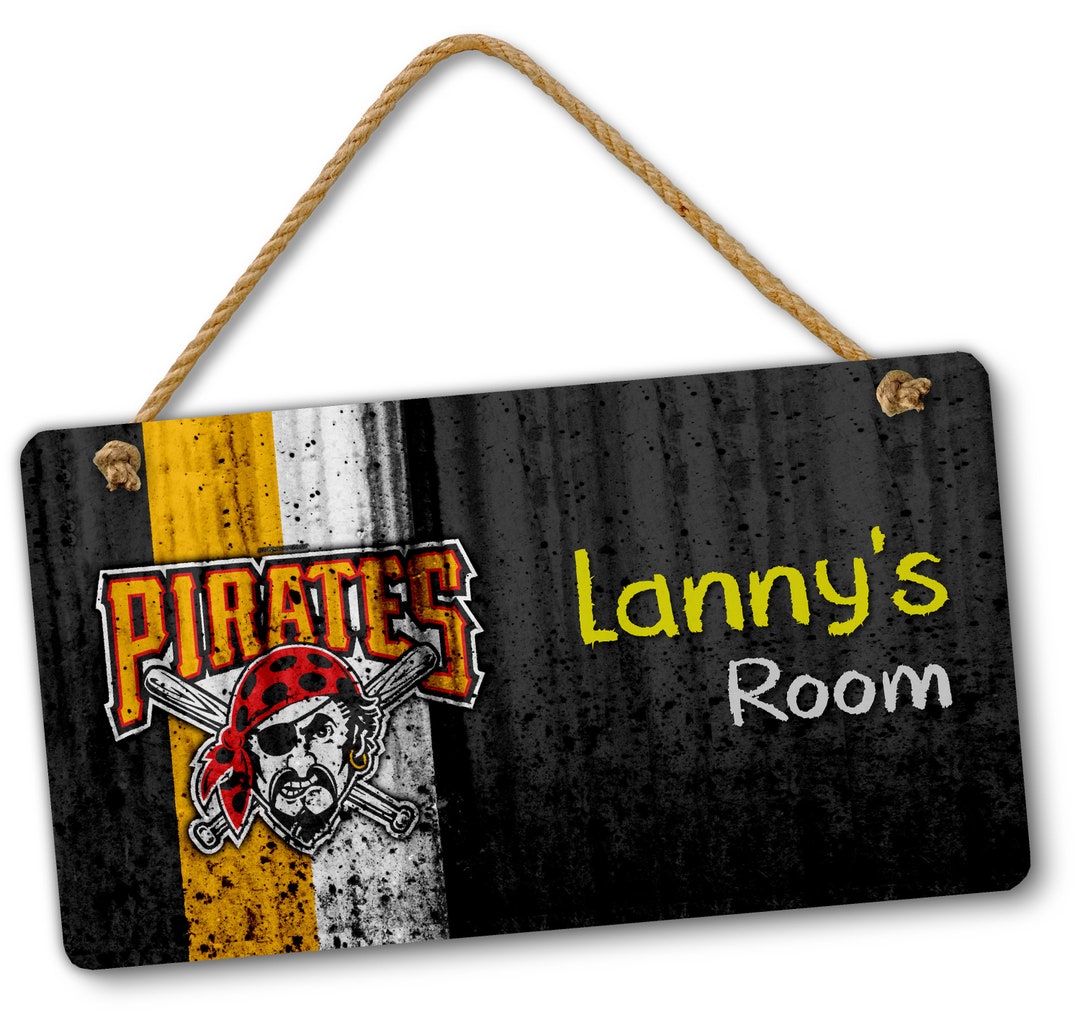 Personalized Name Pittsburgh Pirates Bedroom Door and Wall Sign, Custom ...