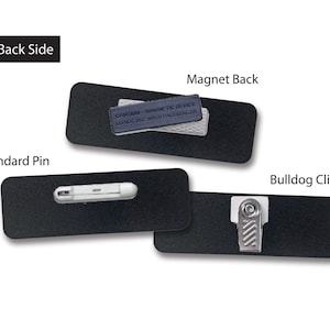 Chalkboard Reusable Name Tags - 1" X 3", Name Badge, Black Tag, Chalk ...
