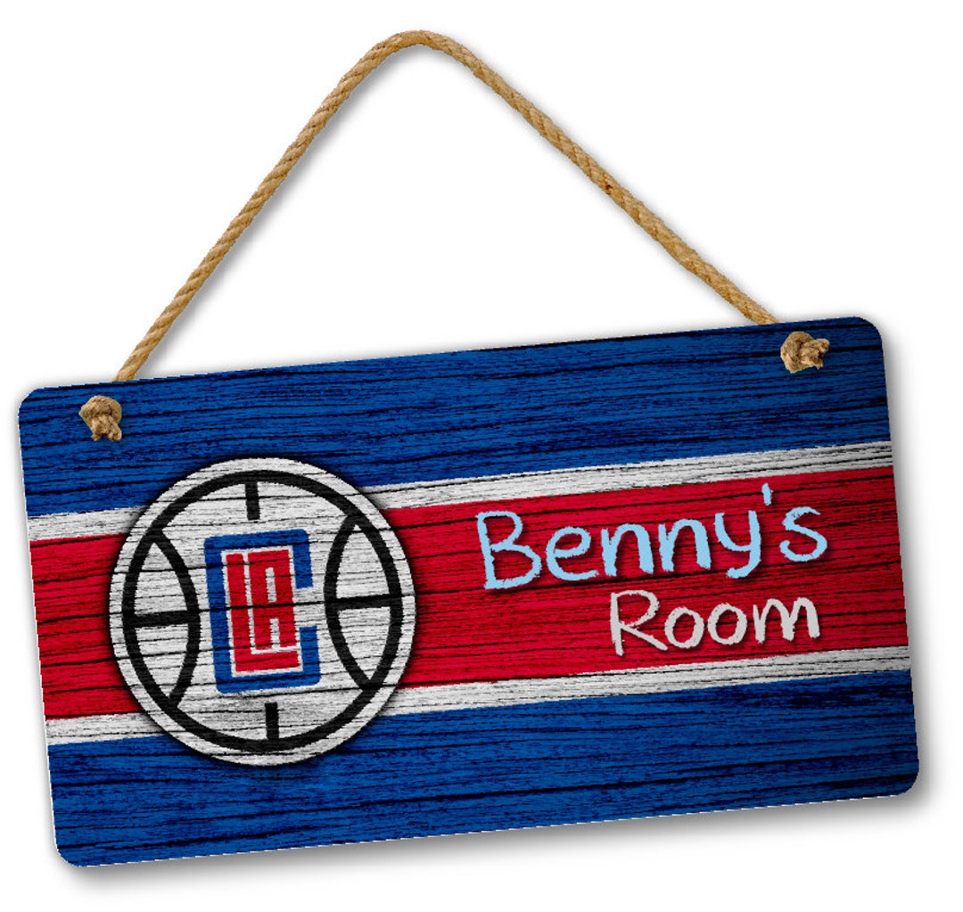Personalized Name NBA Basketball Los Angeles Clippers Bedroom Door and ...