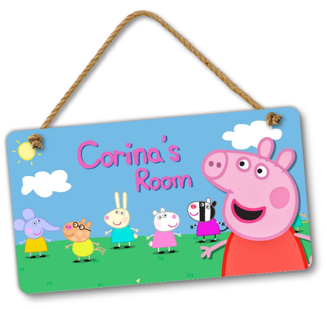 Kids Personalized Name Toddler Bedroom Door and Wall Hanging Sign ...