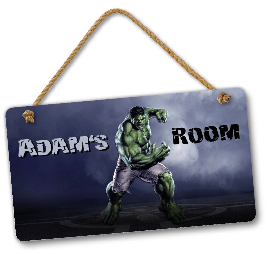 Kids Personalized Name Superhero Bedroom Door and Wall Hanging Sign ...