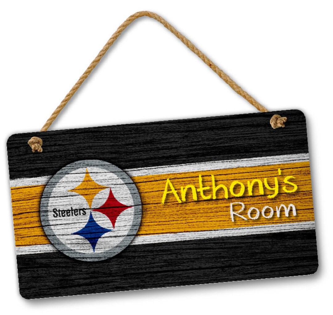 Personalized Name NFL Football Pittsburgh Steelers Bedroom Door and ...