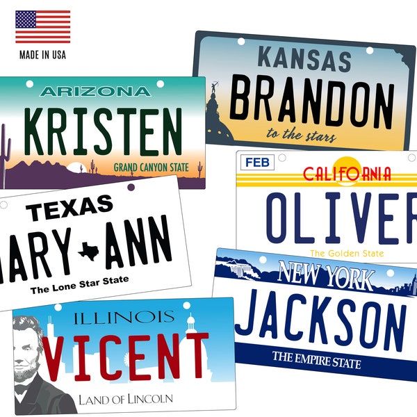 Personalized License Mini License Plate - Etsy