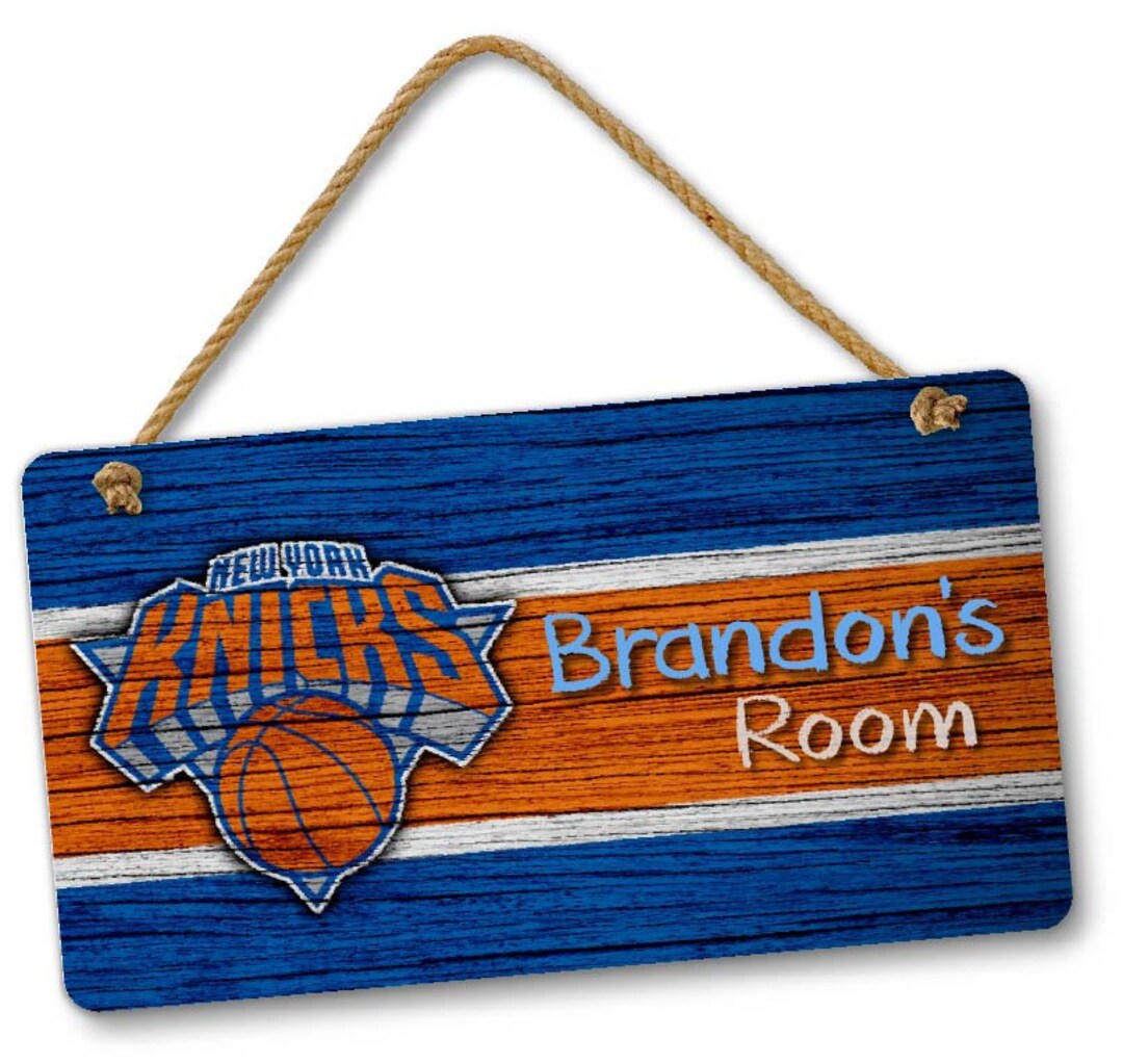 Personalized Name NBA Basketball New York Knicks Bedroom Door and Wall ...