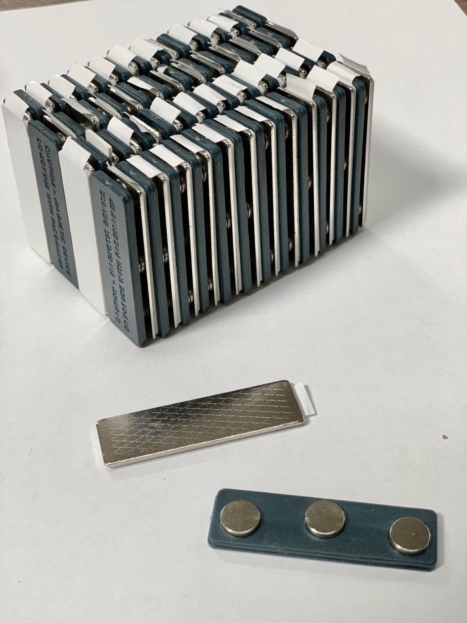 Magnetic Name Badge Backing - Name Tag Fastener With Adhesive Peel ...