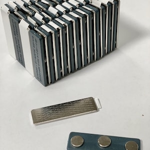 Magnetic Name Badge Backing - Name Tag Fastener With Adhesive Peel ...