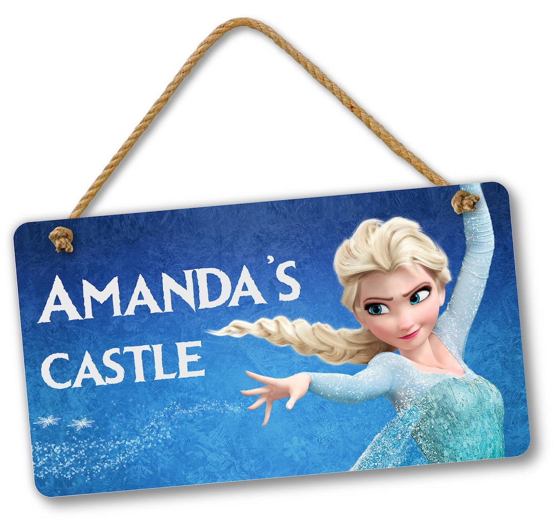 Kids Personalized Name Princess Bedroom Door and Wall Hanging Sign ...